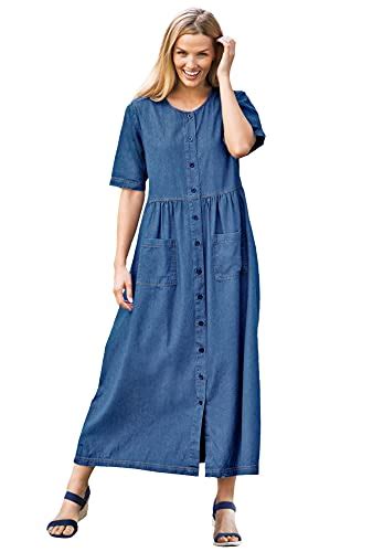 I Tried On Blue Jean Dresses In Plus Size And Heres What You Need To Know
