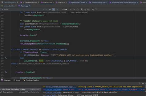 2 3 6 开启 enable unreal insights 后编译失败 · issue 713 · tencent unlua · github