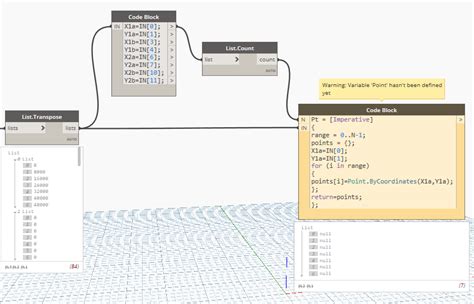 How To Use Point Bycoordinates In Code Block Geometry Dynamo