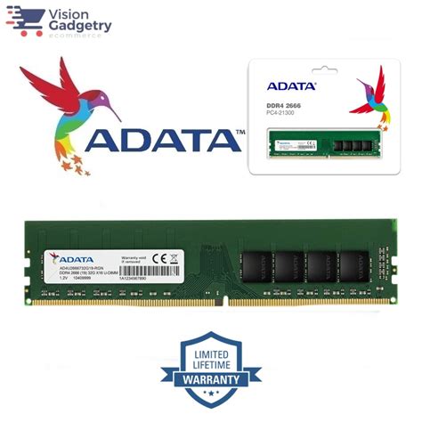 ADATA DDR U Dimm Desktop PC RAM Memory GB GB GB GB Mhz Shopee Malaysia