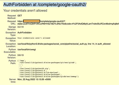 Your Credentials Aren T Allowed For Google Oauth Authentication Issue
