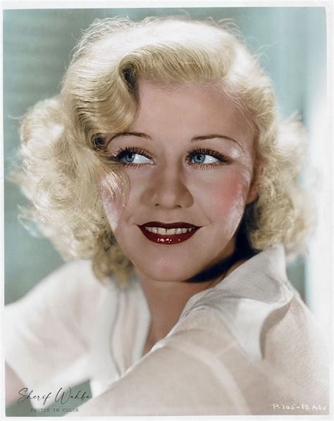 Portrait Of Ginger Rogers 1933 Rcolorization