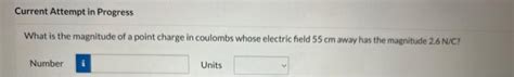 Solved Current Attempt in Progress What is the magnitude of | Chegg.com
