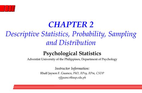chapter 2 descriptive statistics sampling and distrbution chapter 2