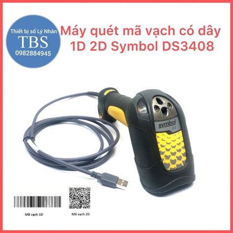 Symbol Ds3408 1d Wired Barcode Scanner Scans Barcodes And Qr Codes Fast