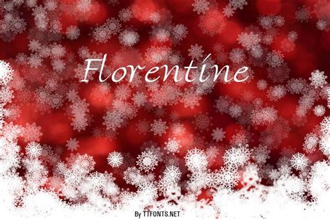 Florentine Regular Truetype Font