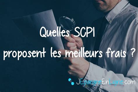Comparateur SCPI Découvrez quelle est la moins chère