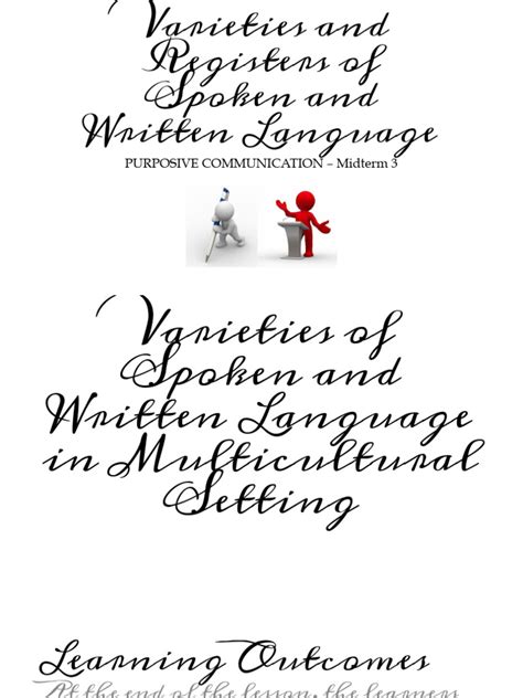 C3 L2 Varieties And Registers Of Spoken And Written Language Pdf