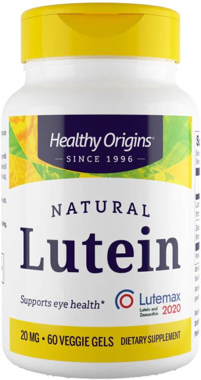 Lutein 20 mg van Healthy Origins