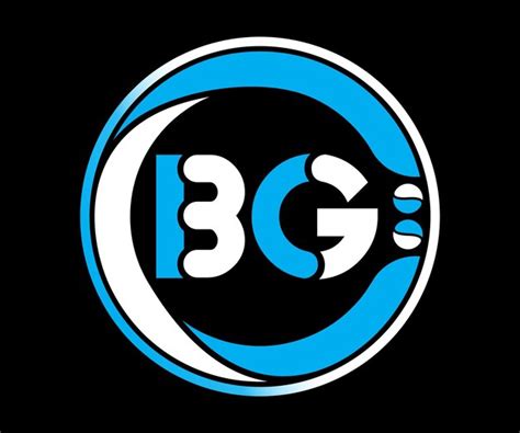 Diseño de logotipo de letra bg con forma de círculo diseño de logotipo bg con un diseño único y