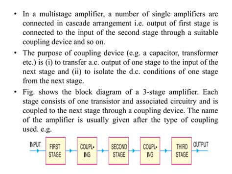 Multistage Amplifiers And Name Of Coupling Name Of Multistage Amplifier