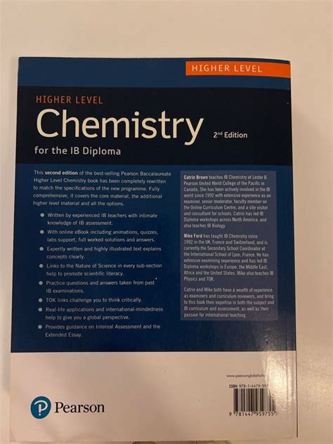 Ib Chemistry Hl Textbook Hobbies And Toys Books And Magazines Textbooks On Carousell