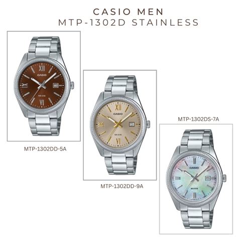 นาฬิกาข้อมือ Casio Standard Men Mtp 1302dd 5av Mtp 1302ds 2av Mtp 1302dd 9av ของแท้ประกันศูนย์ 1
