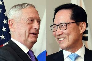 미국 국방장관 매티스 남북 정상회담은 평화에 중요한 진전