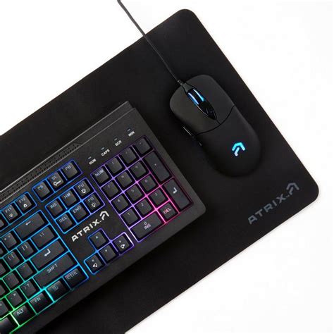 Atrix Pc Gaming Bundle With L Series Wired Gaming Headset Wired Gaming Keyboard With Rgb 7