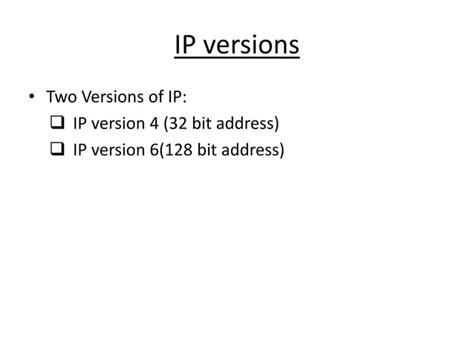 CCNA IP Address Presentation Part 1 PPT