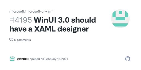 Winui 30 Should Have A Xaml Designer · Issue 4195 · Microsoft