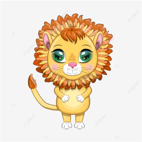 표현적인 눈을 가진 만화 일러스트 사자 만화 일러스트 사자 일러스트 외딴 Png 일러스트 및 벡터 에 대한 무료 다운로드 Pngtree