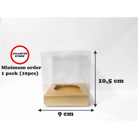 Jual BOX CUPCAKE MIKA GOLD ISI 1 CUPCAKE 1 PACK ISI 10 BOX Shopee