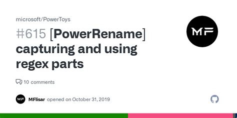 PowerRename Capturing And Using Regex Parts Issue Microsoft PowerToys GitHub
