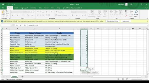 Microsoft Excel Tutorial In Urdu Part 3 Excel Complete Course Excel