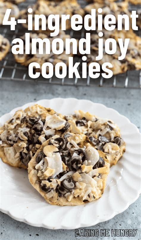 4 Ingredient Almond Joy Cookies Easy Cookie Recipe