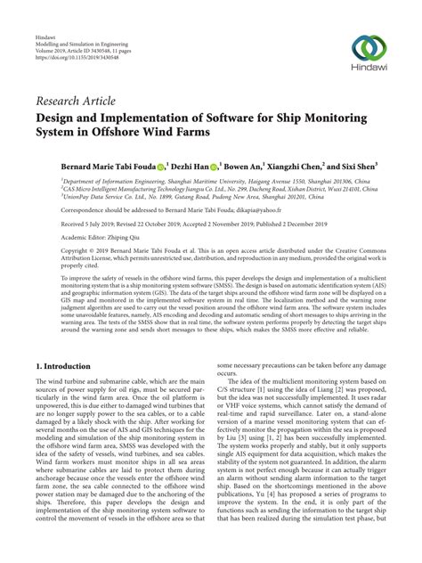 Pdf Design And Implementation Of Software For Ship Monitoring System