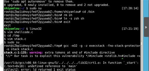 Linux内核原理与分析缓冲区溢出实验 实验报告 知乎