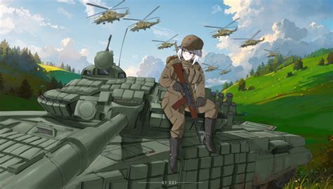 Safebooru 1girl Absurdres Aircraft Ak 74 Ammunition Pouch Assault