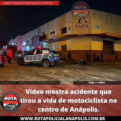 Vídeo mostra acidente que tirou a vida de motociclista no centro de