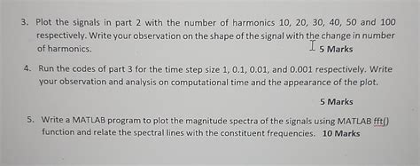Solved Signal Generation Using MATLAB Without The Library Chegg