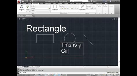 C00802 Single Line Text AutoCAD 2014 Tutorial YouTube