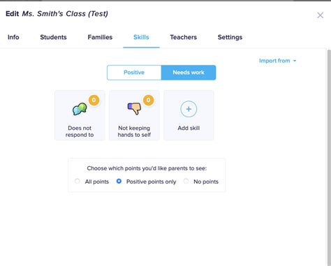 Classdojo Classroom Menu