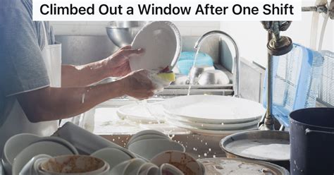 Teen Works As A Dishwasher At A Busy Restaurant But When Some Of His