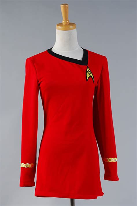 Movies And Tv Star Trek Duty Uniform Tos Red Yellow Blue Cosplay Costumes