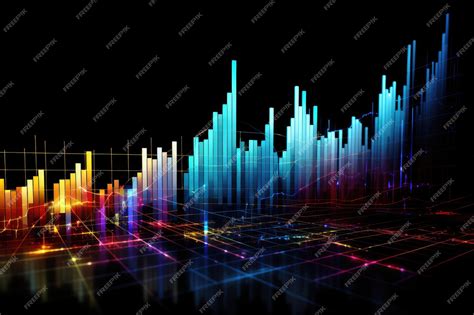 Premium Ai Image An Abstract Image Of A Bar Chart That Visually Represents Data Trends And