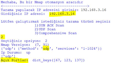 Python İle Nmap Scanner Geliştirme Sİber GÜvenlİk EĞİtİmİ