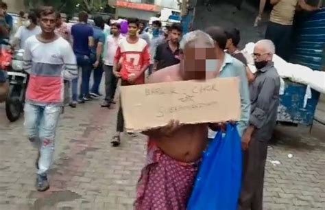 South indian merchant half naked and forsely moved surat cloth market OMG वयपर क चर