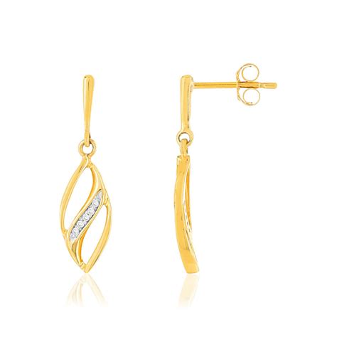 Boucles D Oreilles MATY Or Jaune T Diamant MATY