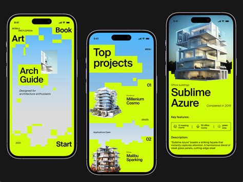Architectural Design Mobile App Concept By Lay Ux Ui And Branding On