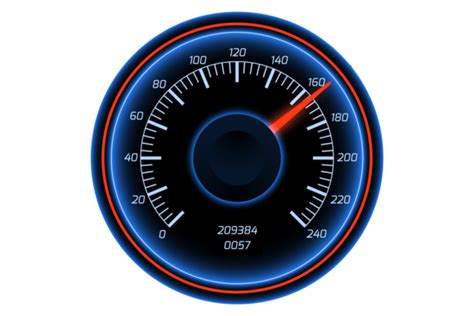 Round Speedometer Colorful Tachometer G Graphic By Microvectorone