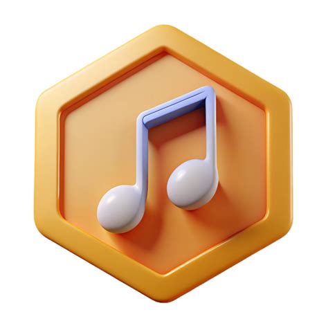 Sought After Avant Garde Pictogram Of A Music Note Geometric Shape Clean Lines Crisp Edges