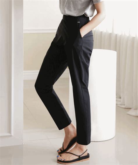 당일발송아이스 쿨 냉장고 핀턱 카고 조거팬츠 여름 슬랙스 에이블리