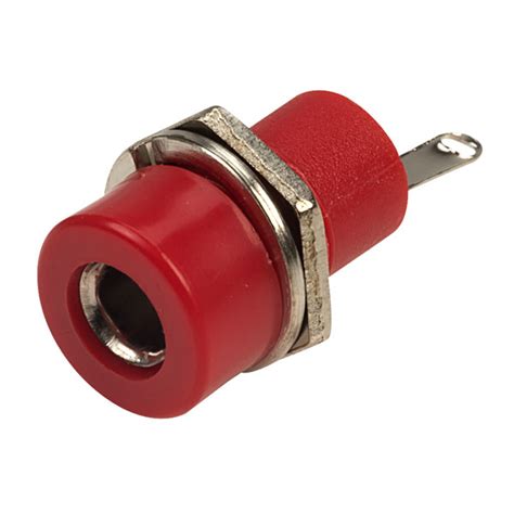 Truconnect Mm Panel Mounting Test Socket Red Rapid Electronics