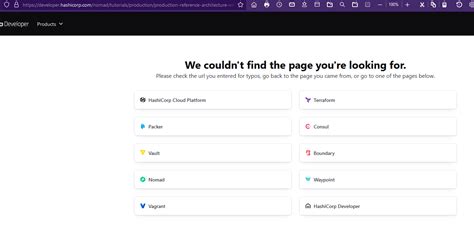 `learn Nomad Reference Architecture` Link Is Dead · Issue 16101