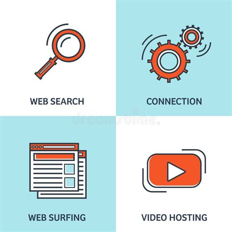 Vector Illustration Flat Background Coding Programming Seo Search Engine Optimization Stock