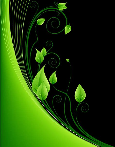 Download Abstract Green Floral Design