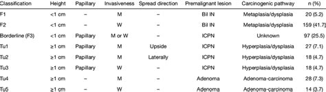 Classification According To Gross Morphologic And Histologic Patterns
