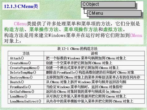 面向对象与可视化程序设计第十一讲 菜单设计 ppt