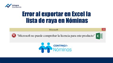 Artículo Error Al Exportar En Excel La Lista De Raya En Nominas
